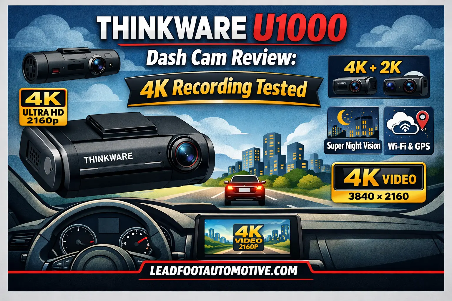 Thinkware U1000 Review — Best 4K Dual Dash Cam?